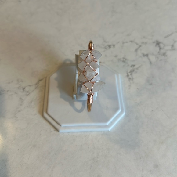 Kinsley Armelle | Jewelry | Kinsley Armelle Rose Gold Tone With White ...